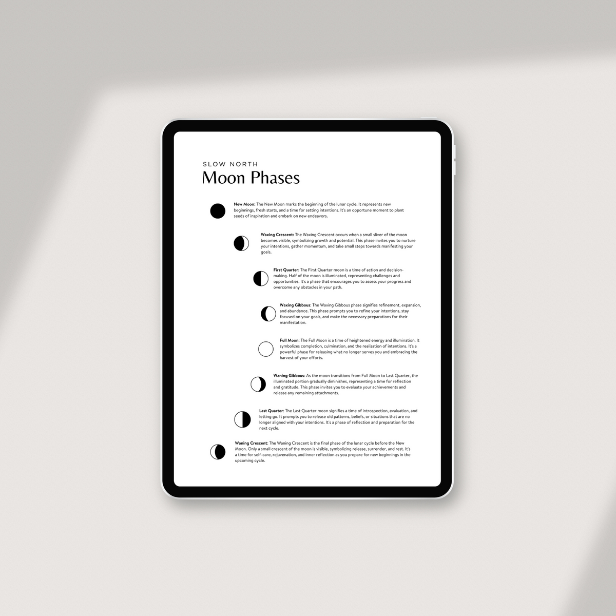 Digital Moon Journal: Align with the Lunar Cycle | Instant Download