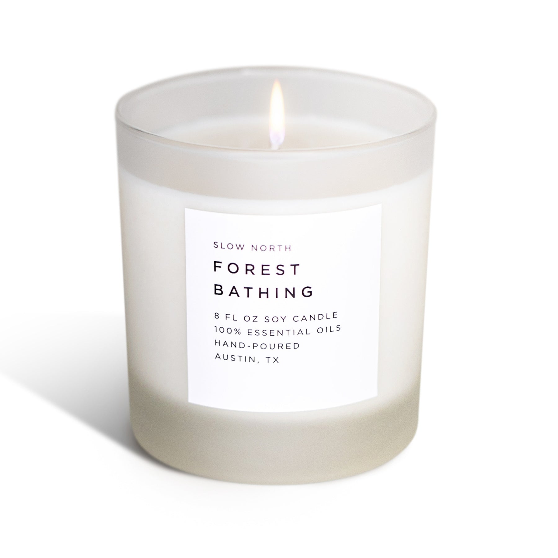 Forest Bathing, a non toxic soy candle by Slow North
