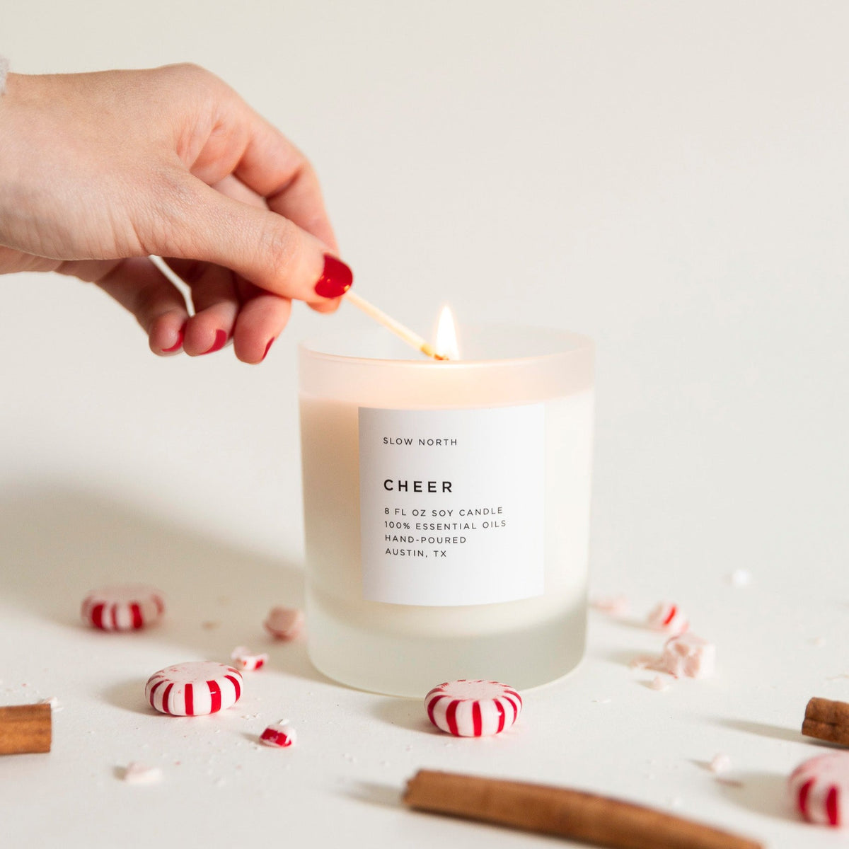 Cheer Candle | Soy Christmas Candles Perfect for Holiday Gifts