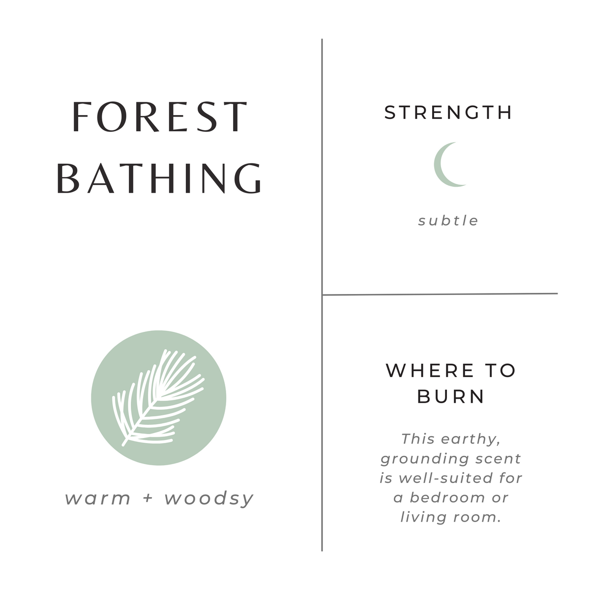 Forest Bathing Soy Essential Oil Travel Candle by Slow North